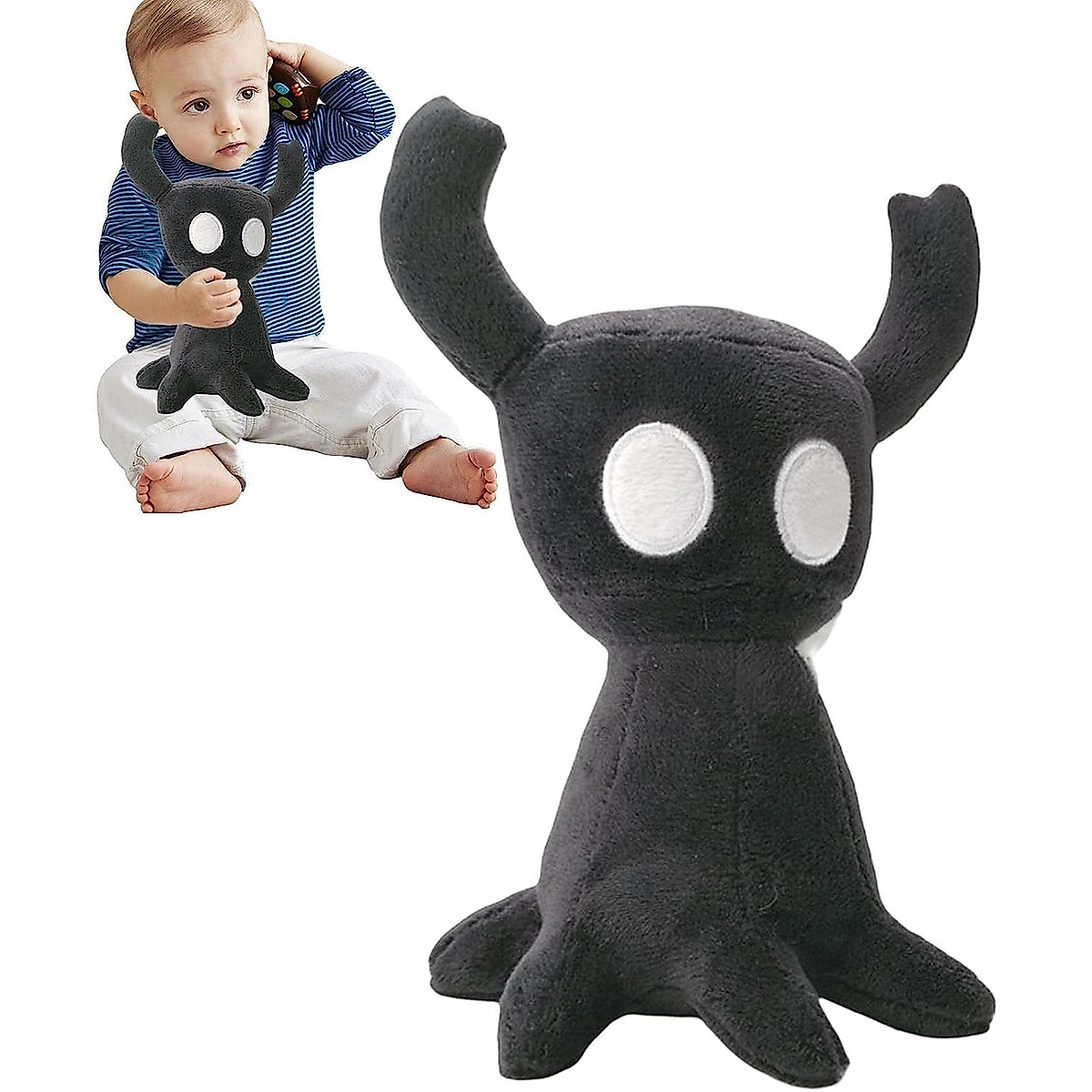 Game Hollow Knight Plush Toy, Cute Kawaii Cartoon Game Character Plush Doll, Soft Hollow Knight Plush Pillow, Great Gift for Kids and Game Fans(Dark Souls)