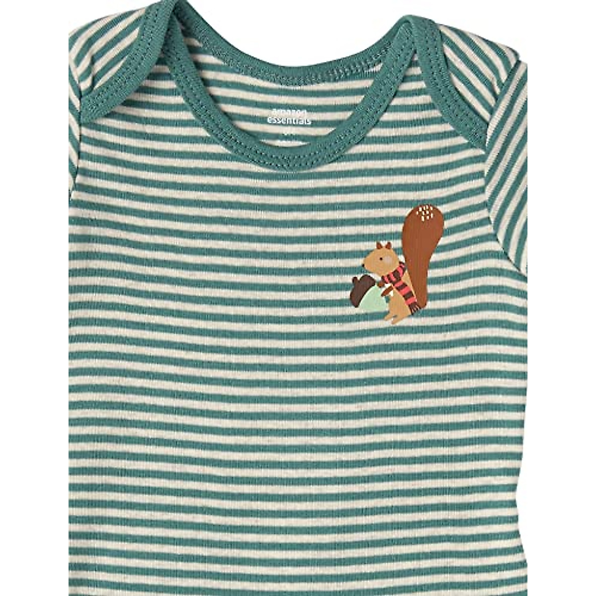 Amazon Essentials Unisex Babies' Short-Sleeve Bodysuits, Pack of 6, Ivory Forest, 24 Months