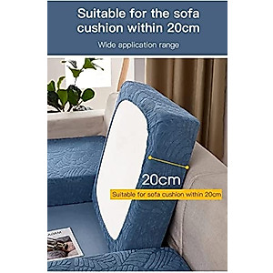 GSTUITGO Stretch Sofa Covers,Couch Cushion Slipcovers for Sofa Bedroom,Anti-Slip L Shape Sofa Covers,Chaise Lounge Sofa Slipcover,Wear-Resistant,for Sectional Sofa(Jade White,Single Seat)