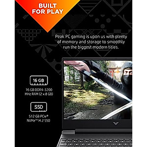 HP Victus 15-fb0028nr, 15.6" FHD Gaming Laptop PC, NVIDIA GeForce RTX 3050 Ti, AMD Ryzen 7 5800H 16GB Ram 512GB SSD Windows 11 Home (2022)(Renewed)