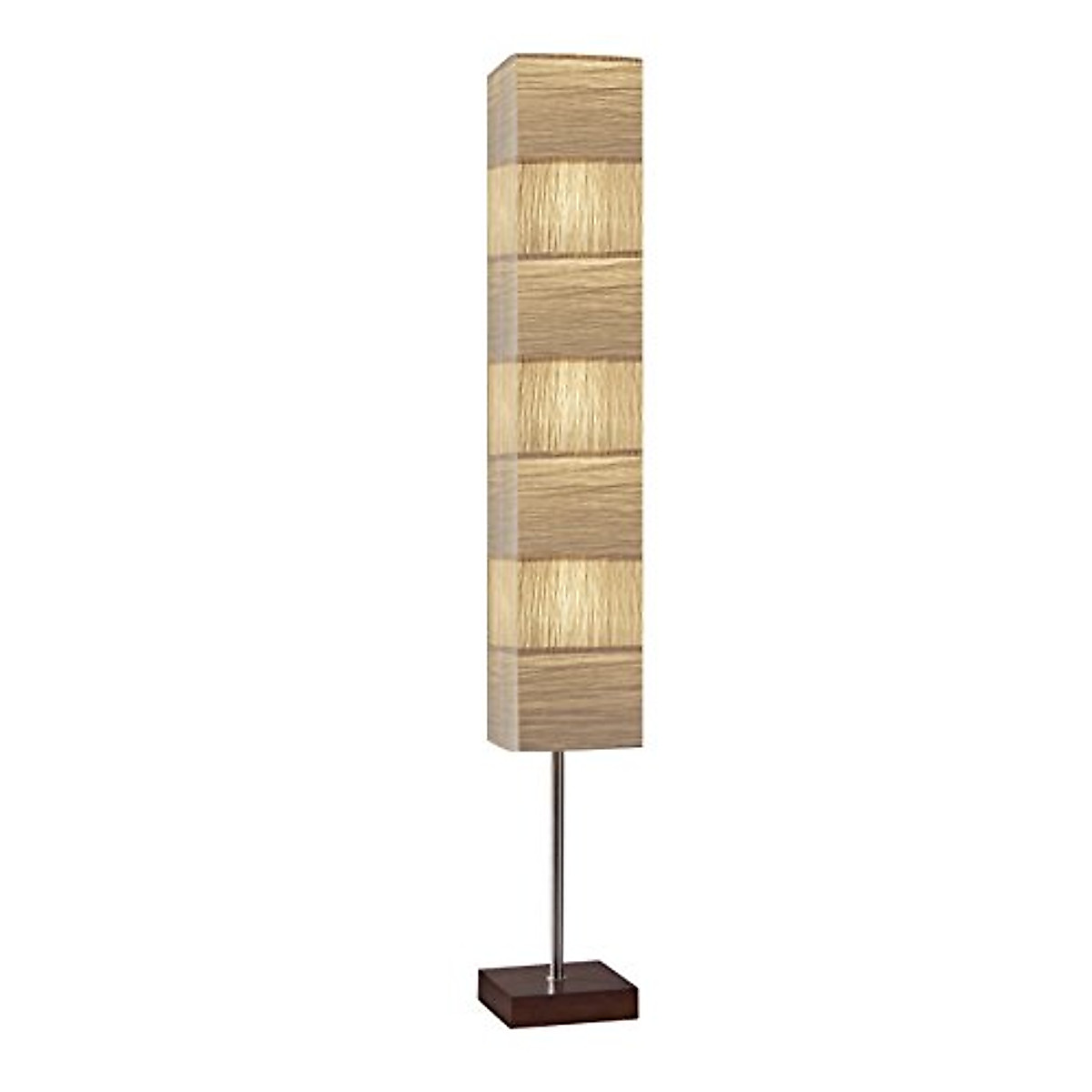 Adesso 8027-15 Sahara Tall Floorchiere, Floor Lamp, Brushed Steel