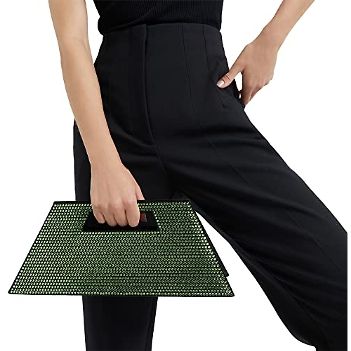 Giuseppe Zanotti, Meloee Clutches, One Size, Green