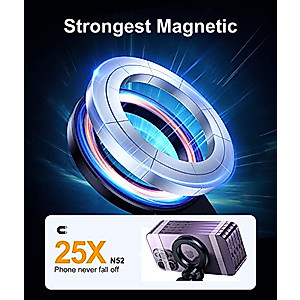 Rorhxia Fits MagSafe Car Mount [Strongest 3M Adhesive ＆ Curved Surface Friendly] Phone Holder for Car Dashboard Vent HandsFree iPhone Car Mount Holder for MagSafe iPhone 14 Pro Plus 13/12 All Phones