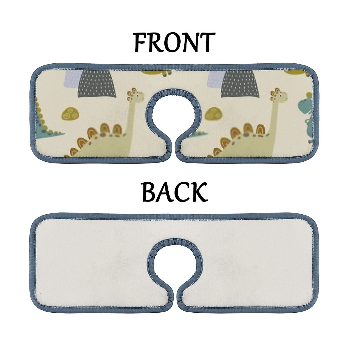 Kitchen Faucet Absorbent Mat 3 Pieces Dinosaurs in the Nature Faucet Sink Splash Guard Bathroom Counter and RV,Faucet Counter Sink Water Stains Preventer