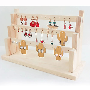 Lesnala 300 Pcs Cactus Earring Display Card,with 300 Self-Seal Bags and 300 Set Earring Backs for DIY Ear Studs and Jewelry Display in Store and Jewelry Boxes…