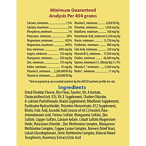 Kitty Bloom VM900 +3 | Concentrated Vitamin-Mineral with Taurine | Real Cheese Flavor (1 lb.)