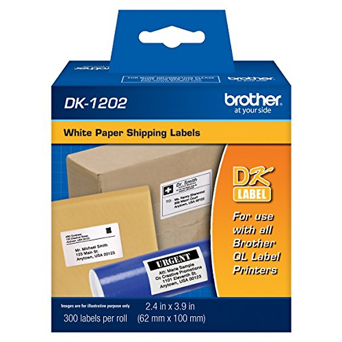 Brother DK Labels Shipping Variety Pack (DK1201 DK1202 DK1204 DK1208 DK1209)