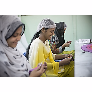 Pebble Fair Trade Handmade Crochet Cotton Friendly Peapod Rattle, 9-inch Length