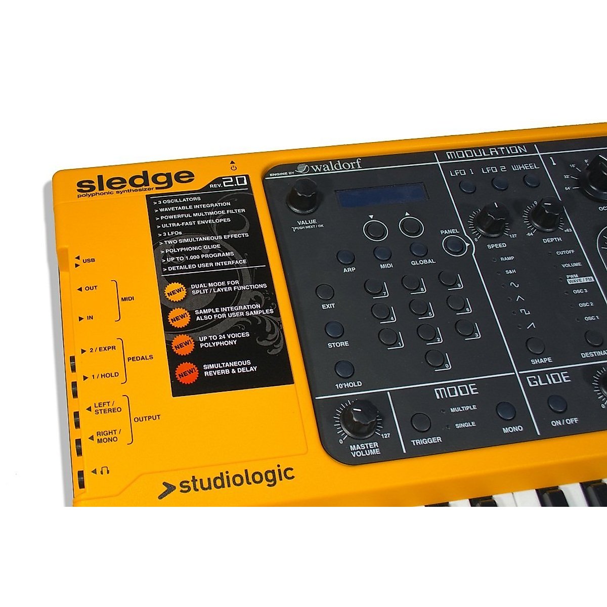 Studiologic Sledge 2.0 61-Key Synthesizer with Aftertouch