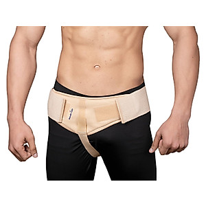 Wonder Care- Inguinal Hernia Support Truss for Single Inguinal or Sports Hernia with one Removable Compression Pads & Adjustable Groin Straps Surgery & Injury Recover A-103 Right-XL