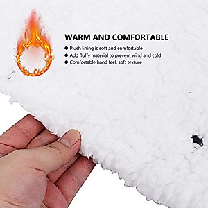 Kisangel Stroller Hand Winter Warmer Gloves Stroller Jogger Plush Warm Gloves Windproof Pram Handlebar Cover Mitten Bunting Bag for Buggy Pushchair Pram