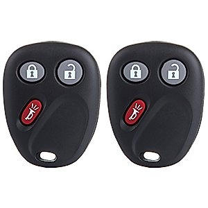 cciyu 2PCS Keyless Entry Remote Replacement for GMC Sierra Yukon/for Chevy for Avalanche for Silverado for Suburban for Tahoe for Equinox/for Pontiac Torren/for Saturn Vue/for Cadillac (LHJ011)