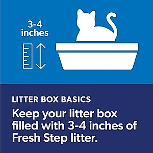 Fresh Step Clean Paws Cat Litter With Febreze Freshness, Advanced Multi-Cat Low-Tracking Clumping Litter With Guaranteed Odor Control, 37 lbs. (2 x 18.5 lb. Box)