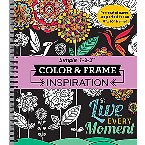 Color & Frame - Inspiration (Adult Coloring Book)
