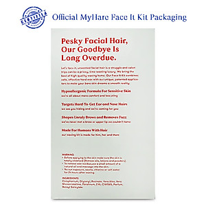 myHare Face It Waxing Kit At Home Wax Warmer Kit for Women, Eyebrows, Upper Lip, Ears & Nose, Professional-Grade Wax Beads and 8 Dynamic Applicators, Green