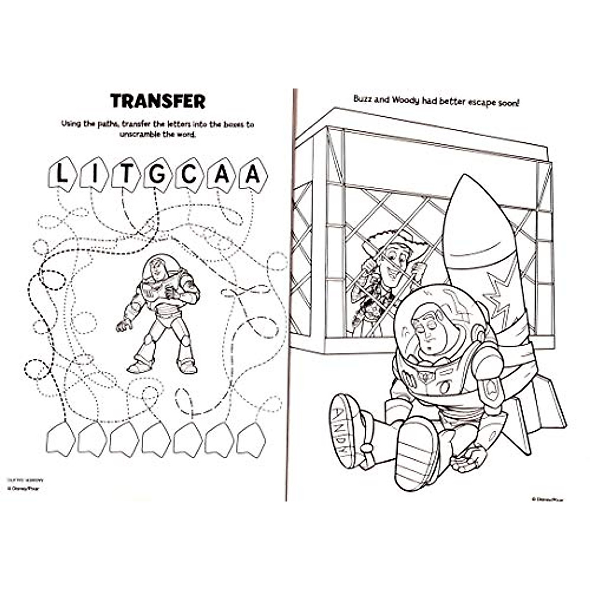 Pixar Disney Toy Story - Gigantic Coloring & Activity Book - 200 Pages