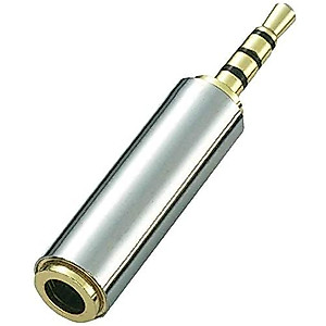 Adhiper Replacement 2.5mm to 3.5mm Stereo Jack Cable Adapter，for Headphone, Tablets, 4 Poles Jack Stereo Adapter for Stereo Audio Jack Adapter Cable，2.5mm to 3.5mm Adapter (2 Pack)