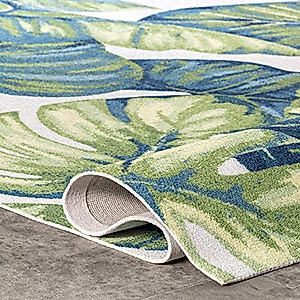 nuLOOM Lisa Floral Indoor/Outdoor Runner Rug, 2' 6" x 6', Multi