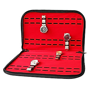LIFKOME Watch Storage Box Watch Strap Organizer Watch Display Folder Portable Watch Pouch Travel Case Watch Band Organizer for Watch Accessories
