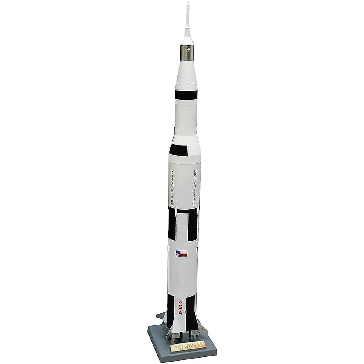 Estes Saturn V Model Rocket Starter Set - Includes Assembled Rocket, Launch Pad, Controller, Four AA Batteries, Recovery Wadding, and Three Engines White