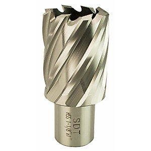 Steel Dragon Tools 1-1/8" x 1" High Speed Steel Annular Cutter with 3/4" Weldon Shank