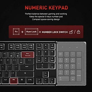 Havit Mechanical Gaming Keyboard with PBT Pudding Keycaps, 89 Keys RGB Backlit Wired USB Computer Keyboards with Blue Switches & Surround Lighting for Desktop PC Gamer (Renewed)
