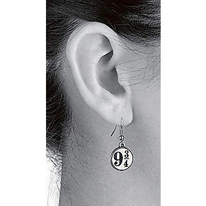 Harry Potter Platform 9 3/4 Silver Plated Earrings