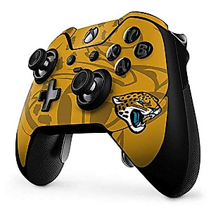 Skinit Decal Gaming Skin compatible with Xbox One Elite Controller - Officially Licensed NFL Jacksonville Jaguars Double Vision Design
