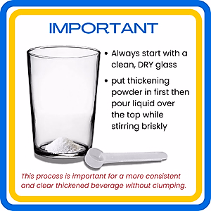 Clear DysphagiAide Thickener Powder - 180 Servings - Liquid and Drink Thickener for Dysphagia, (Nectar Thick Consistency and Honey Thick Consistency), Pack of 1
