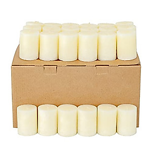 CocoSoy Votive Candles, White Sanctuary Candles 10hour Great for Religious, Memorial, Vigils, Prayers, Blessing, 100% Natural Organic Coconut Soy Wax - Set of 72