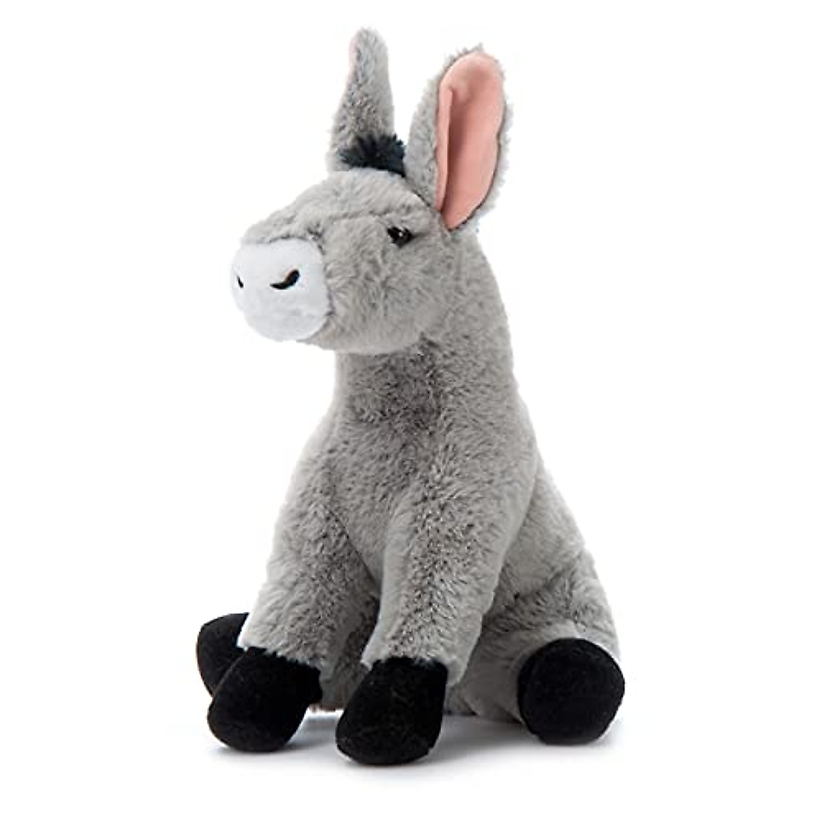 The Petting Zoo Donkey Stuffed Animal Plushie, Gifts for Kids, Wild Onez Farm Animals, Donkey Plush Toy 12 Inches