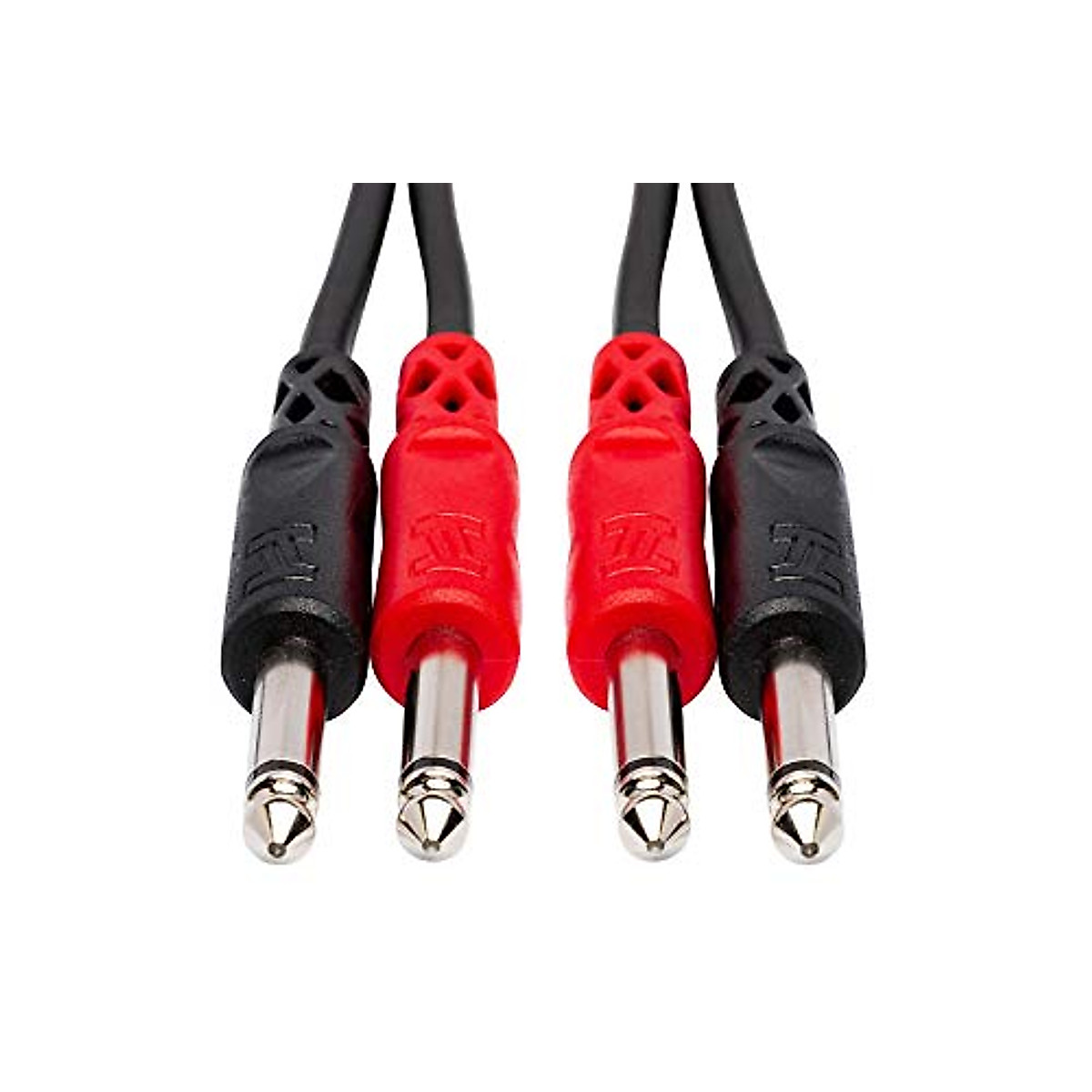 Hosa CPP-202 Dual 1/4" TS to Dual 1/4" TS Stereo Interconnect Cable, 2 Meters