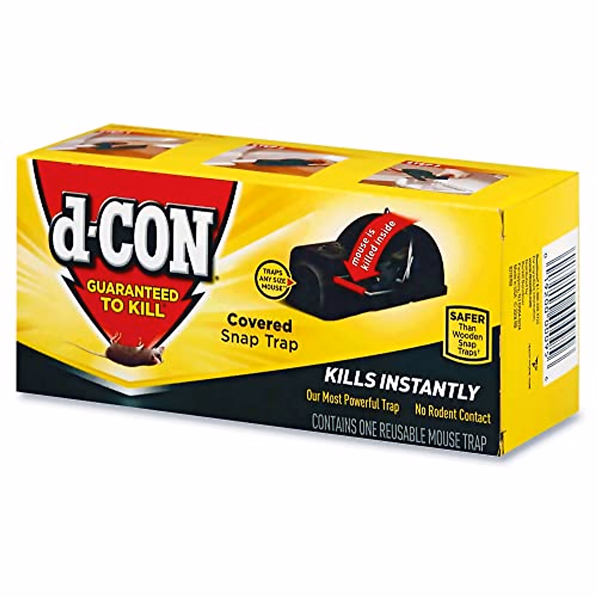 d - CON Ultra Set Covered Snap Trap 1 Ct. (Pack of 5) for Mouse