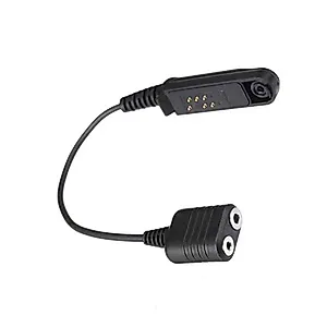 Fumei Walkie Talkie Audio Cable Adapter Compatible with Baofeng BF-9700 UV-9R+ Plug to Kenwood HYT TYT Baofeng UV-5R 2Pin Headset Port