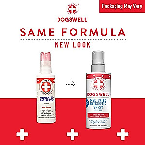 DOGSWELL Remedy + Recovery Medicated Antiseptic Spray for Dogs, 4 oz. (Packaging May Vary)