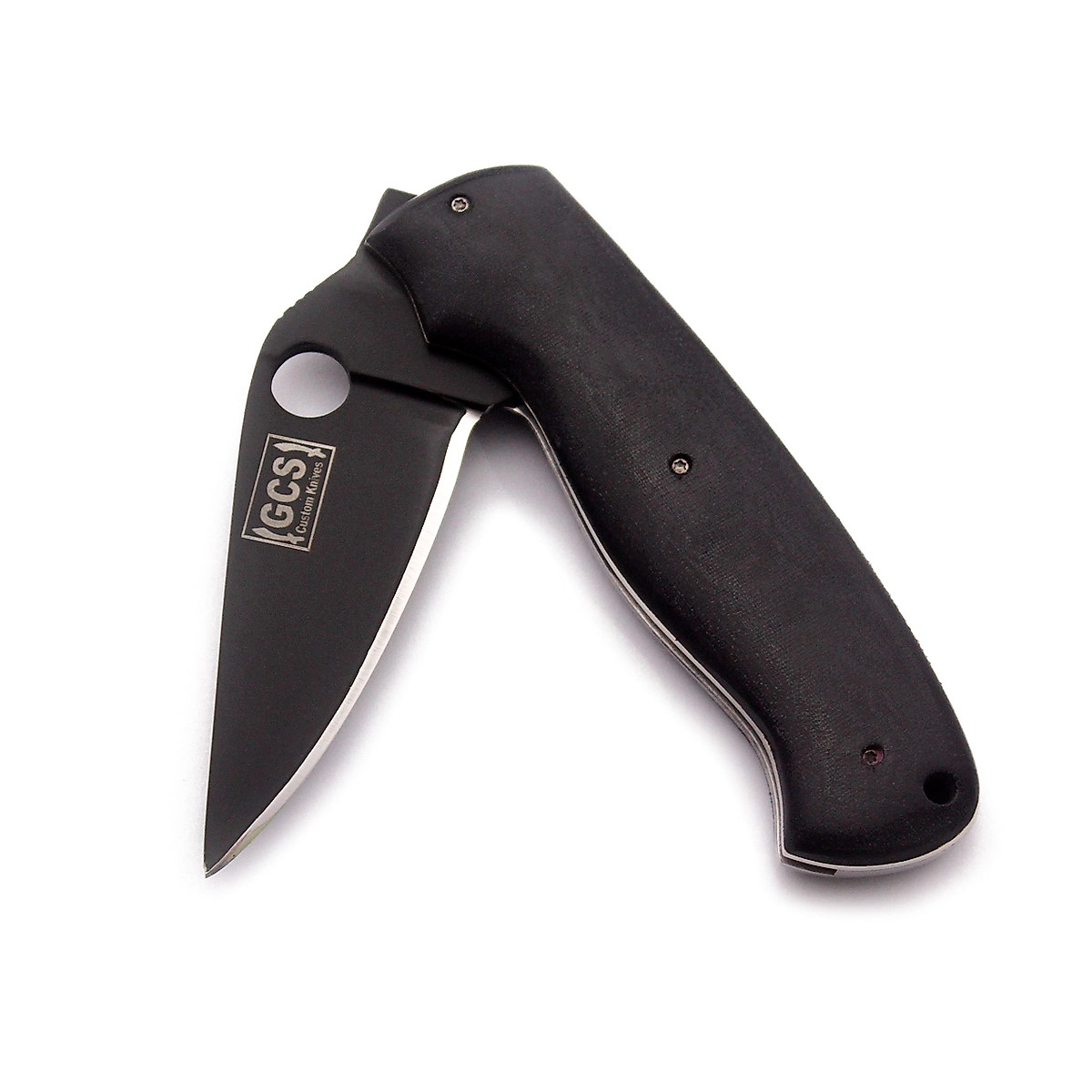 GCS Handmade Micarta Handle D2 Tool Steel Tactical Hunting Knife with leather sheath Full tang blade designed for Hunting & EDC GCS 313