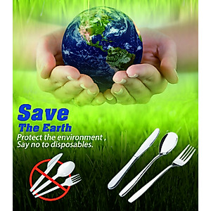 Premium Quality 18/8 Stainless Steel Fork,Knife,and Spoon in Case,Travel Utensils with Case,Reusable Camping Silverware Set,Portable Design for Travel,Lunch Box,Dorm,Work,Picnic