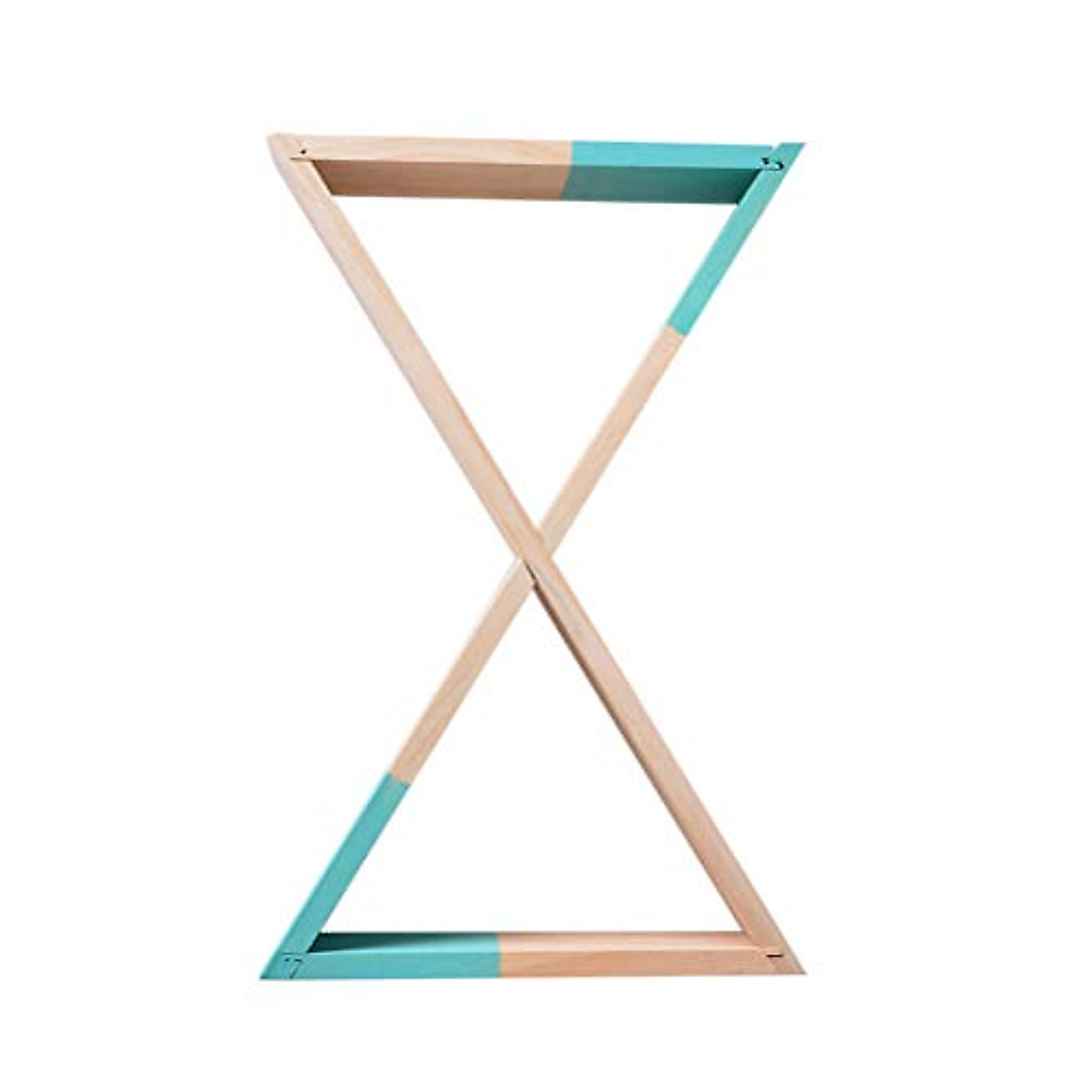 Garneck Wall Shelf Decor Wooden Floating Shelf Triangle Funnel Shaped Shelf Organizer Wall Mount Decorative Display Shelves Home Office Wall Storage Holder Green Botanical Decor