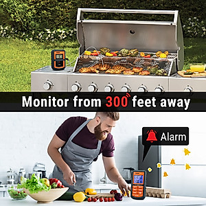 ThermoPro TP-02S Instant Read Meat Thermometer + ThermoPro TP07S Wireless Meat Thermometer for Cooking