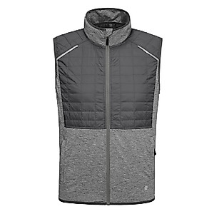 Little Donkey Andy Men's Lightweight Golf Vest Gray 2XL