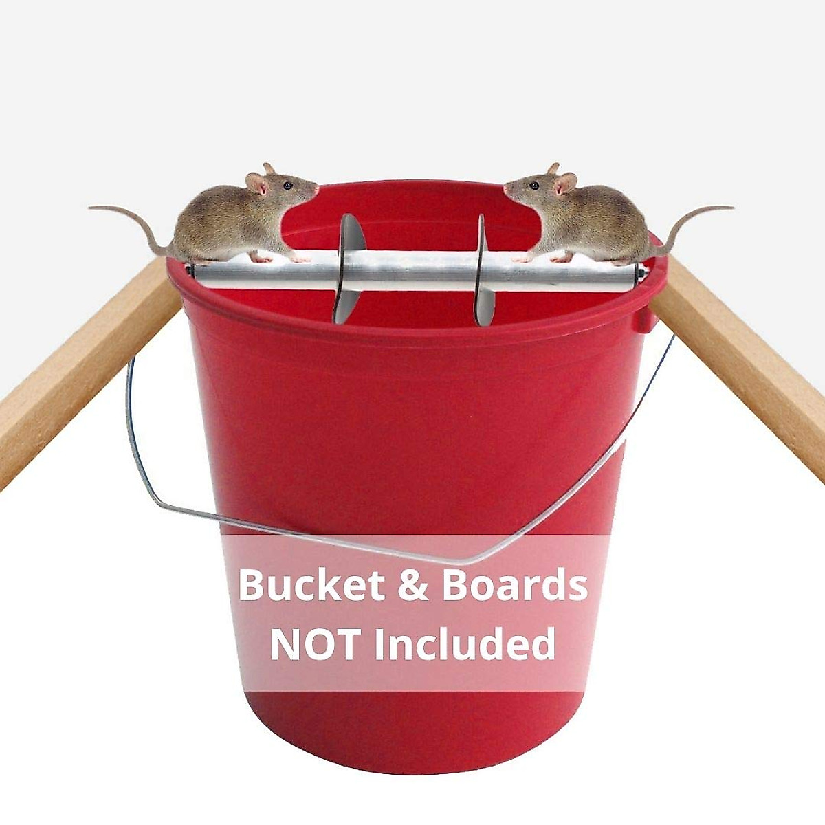 Odesos 2X Double Ring Rolling Mouse Trap, Live Catch and Release Bucket Spin Roller with Two Rings for Mice Rats Rodents. Humane. Auto Reset. Safe for Children and Pets Works Outdoors and Indoors