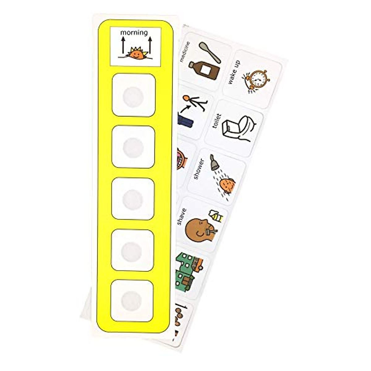 Morning/Evening Routine Bundle (Plastic, Washable, Visual schedules for Autism/Learning Disabilities/ADHD)