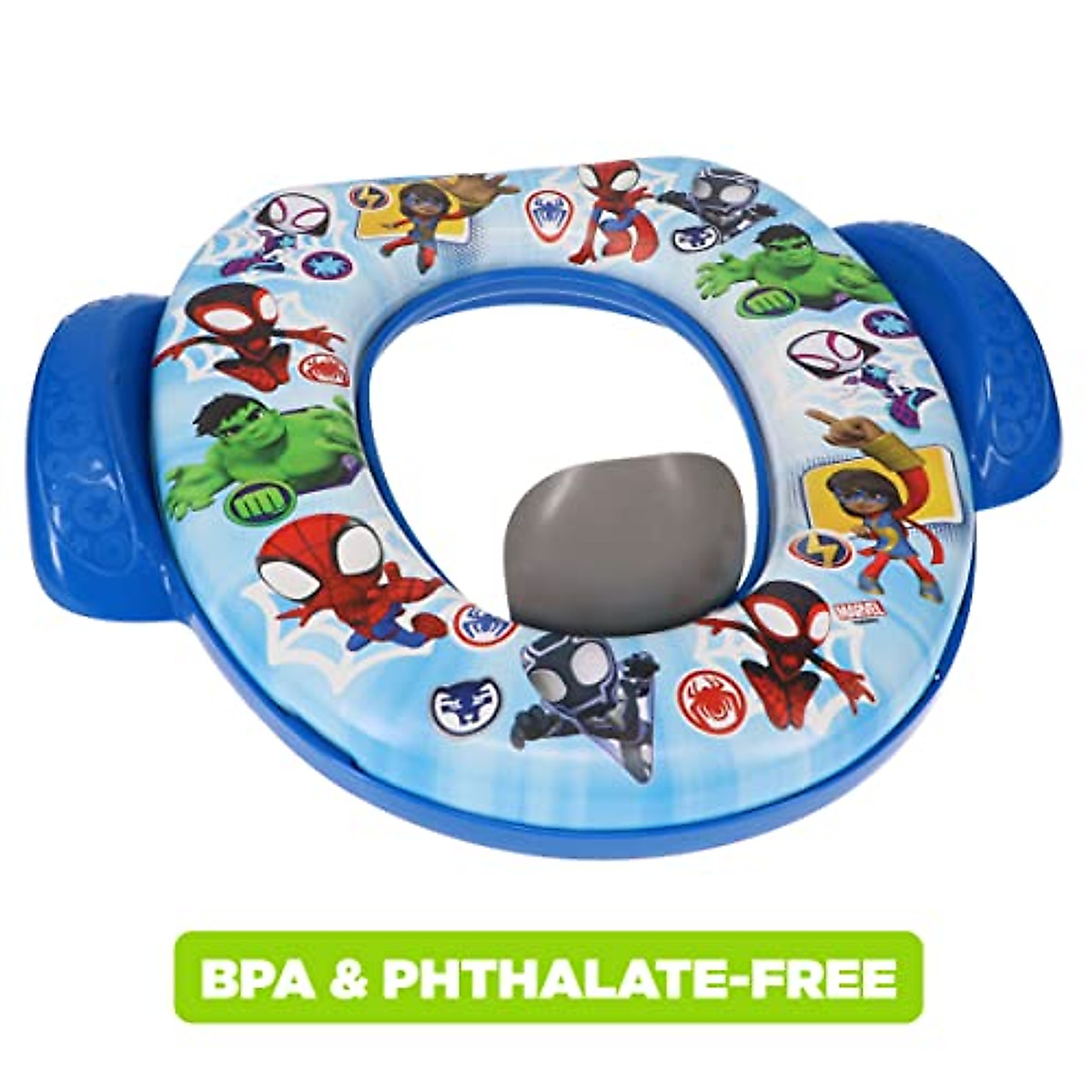 Spidey and His Amazing Friends "Team Up" Soft Potty Seat and Potty Training Seat - Soft Cushion, Baby Potty Training, Safe, Easy to Clean