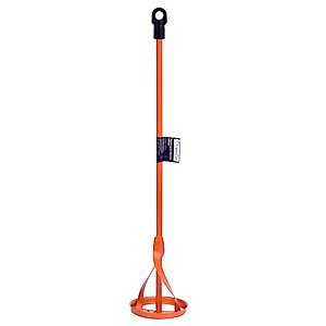 Paint & Mortar Mixer| 16" L, 3" Dia Compound, Sealer, Grout, Thinset, Plaster, Mud, Cement Mixer Stirring Paddle -Professional Paint Mixer Attachment-Zinc Plated Steel (Style# 01)