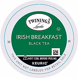 Twinings Irish Breakfast Tea K-Cups, Caffeinated Black Tea Pods for K-Cup Brewing, 48 Count