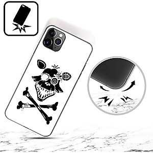 EXQST Phone case FNAF Bumper Foxy Compatible with iPhone 14 Slim Bumper Clear Shockproof Transparent Protective 5G Transparent