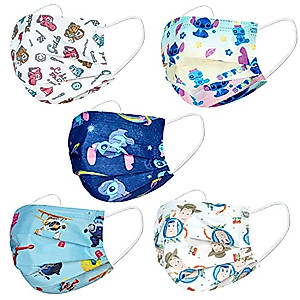 EllieHouse Kids Face_Mask Childrens 50PCS Earloop Breathable Kids Face_Mask,3Ply Breathable & Comfortable Anti Dust Face Filter Tools for Children Bjb