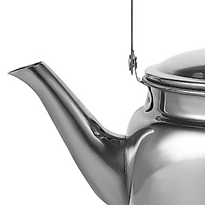 Lurrose Whistling Tea Kettle 1QT Stainless Steel Teakettle with Cool Grip Handle Whistling Teapot for Stovetop