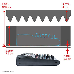 USA Gear Audio Mixer Case - DJ Mixer Audio Bag with Customizable Foam Interior & Durable Exterior Compatible with Yamaha Mixer Mg06X, Behringer XENYX 302USB, ALPOWL Sound Board & More DJ Equipment