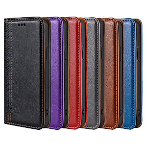 Fansipro Wallet Folio Case for Oppo Reno 2 Z, Premium PU Leather Slim Fit Cover for Reno 2 Z, 1 Card Slot, Unique Design, Red